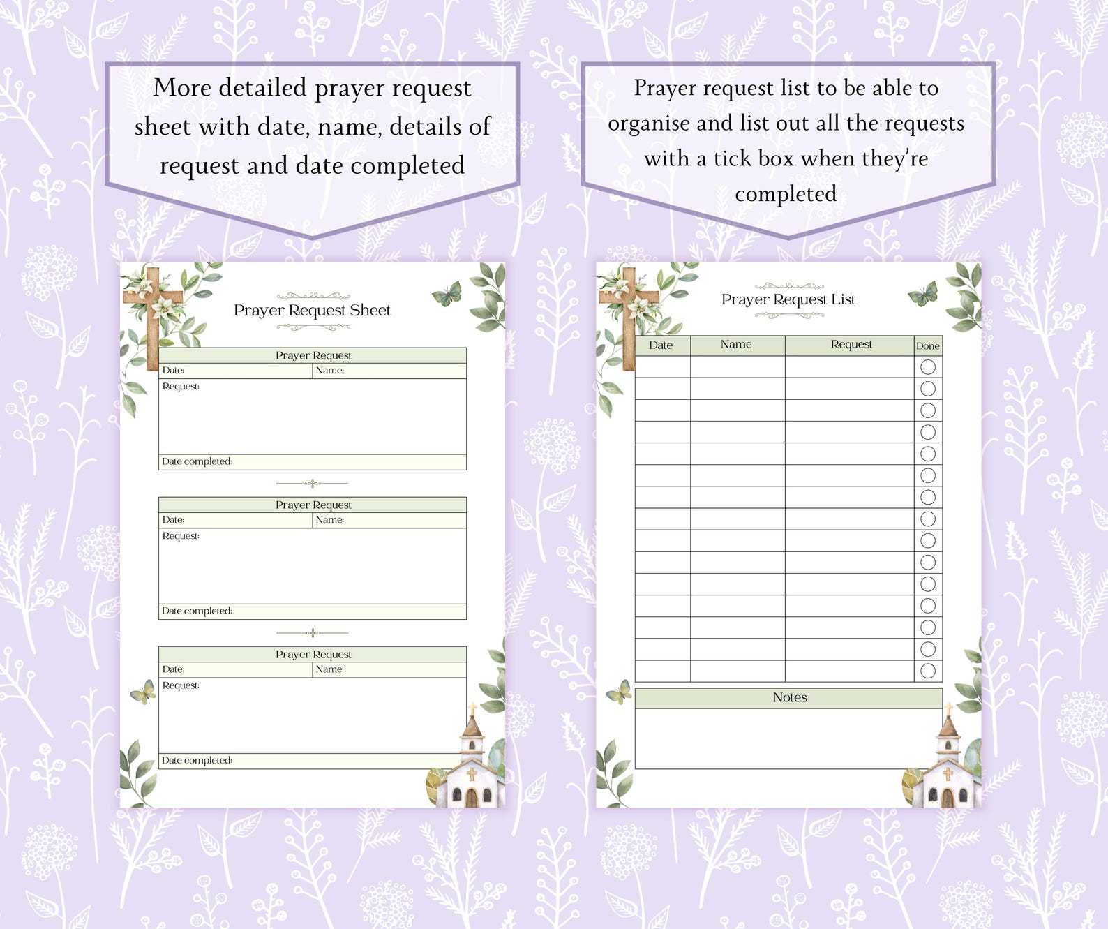 Prayer Request Bundle Printable PDF | Prayer Request List | Prayer ...