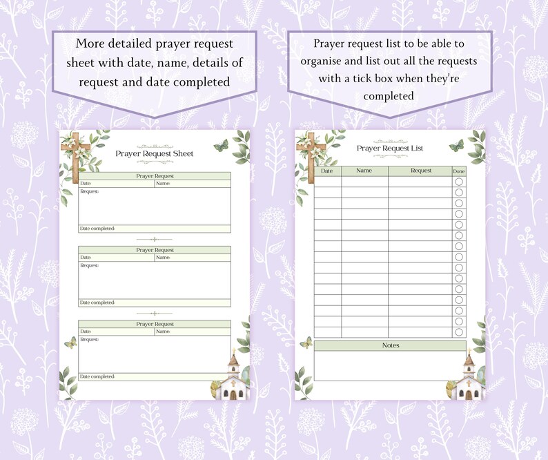 Prayer Request Bundle Printable PDF | Prayer Request List | Prayer ...