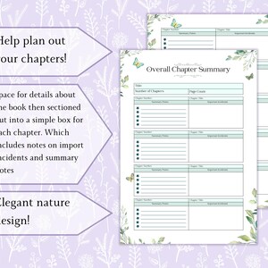 Chapter Summary Printable PDF | Book Summary | Novel Chapter Outline ...