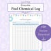 Pool Chemical Log Sheet Printable PDF | Pool Balance Tracker | Swimming ...