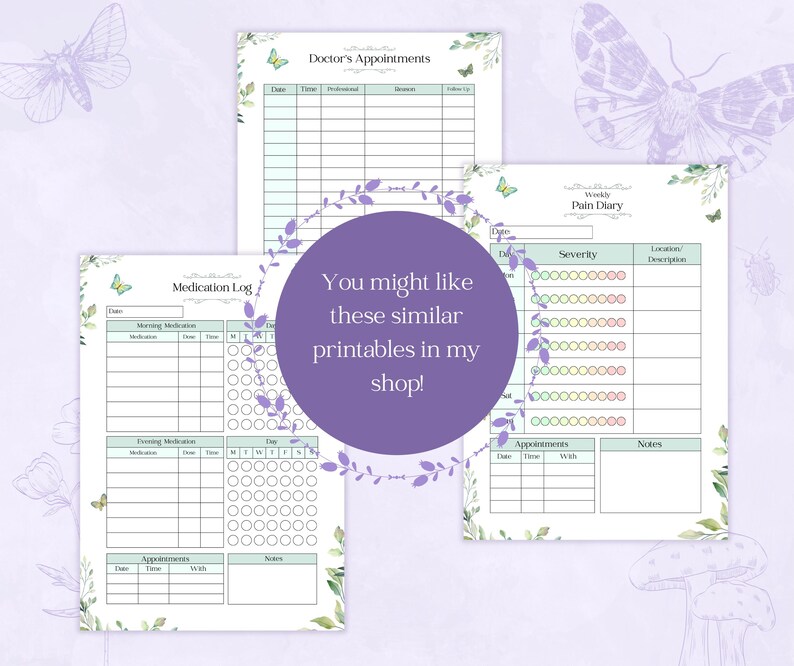 Incontinence Tracker Printable PDF | Adult Incontinence Log | Stool ...
