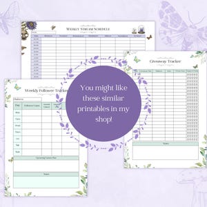 Yearly Follower Tracker Printable PDF | Followers Counter | Social ...