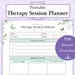Therapy Session Planner Printable PDF | Pre Therapy Notes | Therapy ...