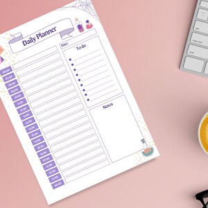 Daily Planner Printable PDF Productivity Planner Daily Log to Do List ...