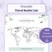 Travel Bucket List Printable PDF | World Map Checklist | Travel ...