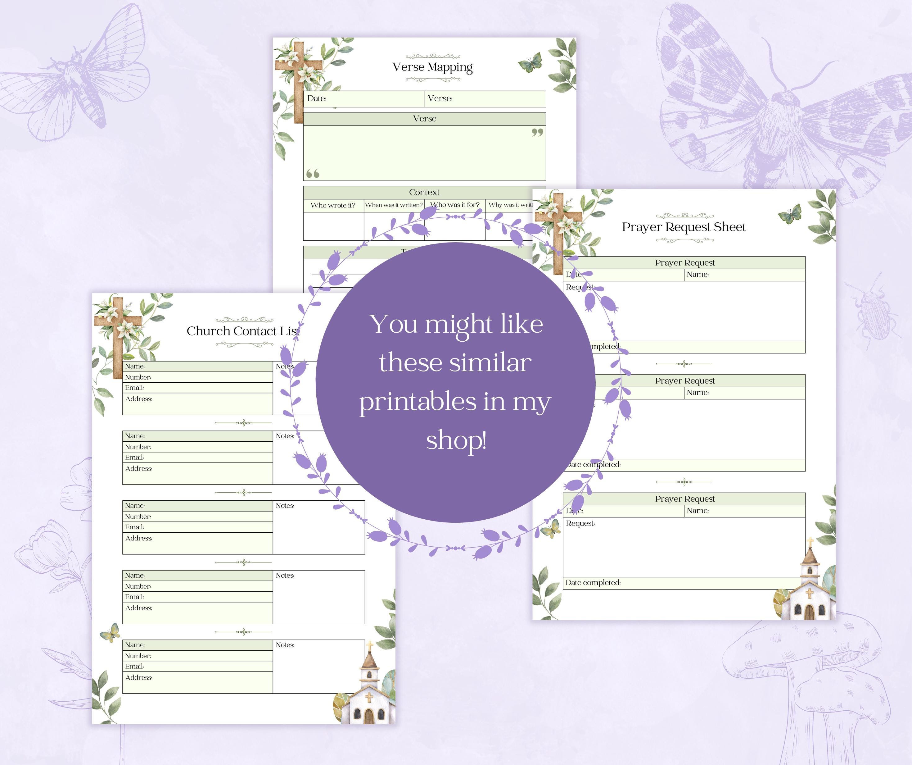 Church Cleaning List Printable PDF | Church Cleaning Checklist ...