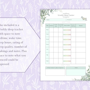 Insomnia Log Printable PDF | Sleep Log Printable | Sleep Disorder Log ...