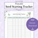 Seed Starting Tracker Printable PDF | Seed Starting Log | Seed ...