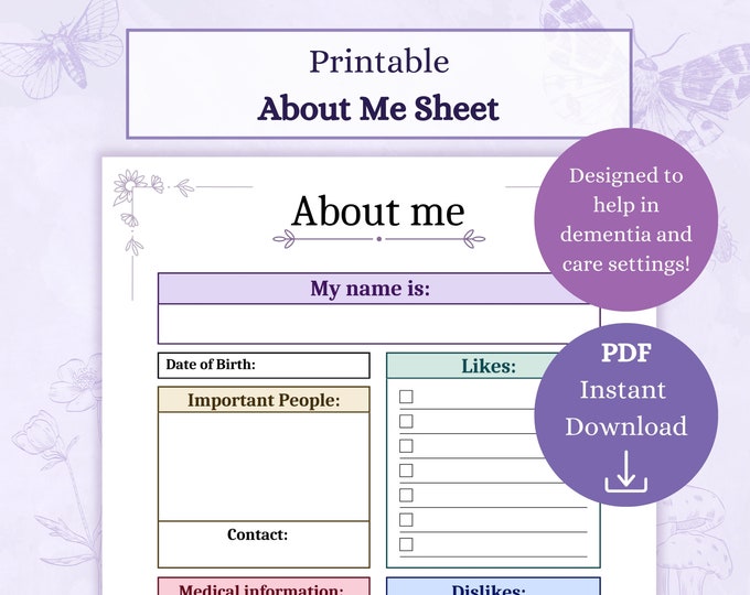Vertigo Tracker Printable PDF | Symptom Tracker | Vertigo Log | Chronic ...