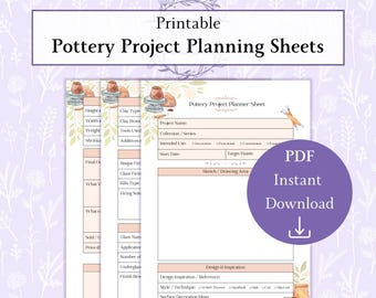 Clay Artist Planner – Project Tracking, Supply List (printable) - Etsy ...