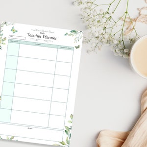 Daily Teacher Planner Printable PDF | Teacher Diary | Homeschool ...
