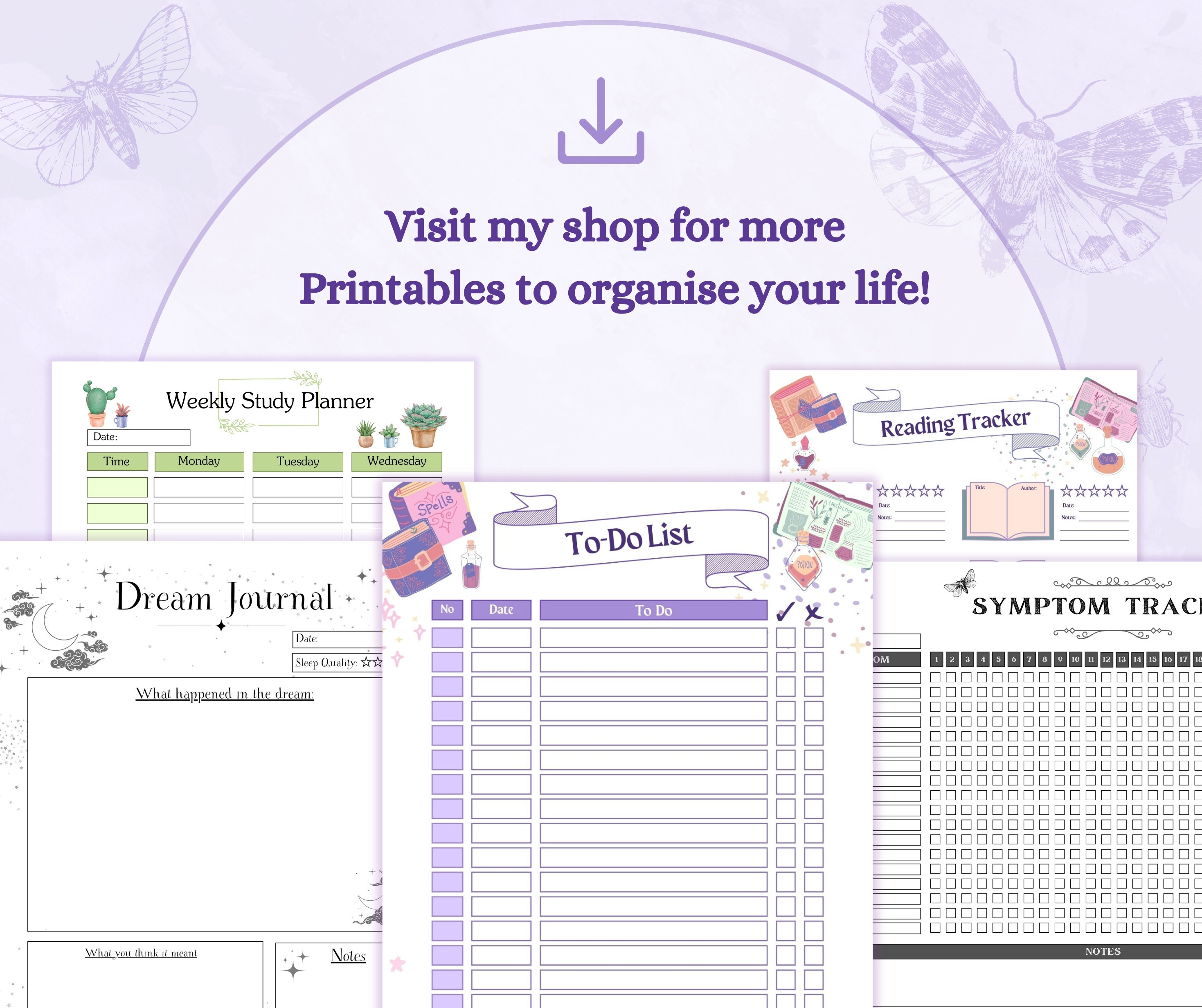 Monthly Medication Tracker Printable PDF | Medicine Planner | Illness ...