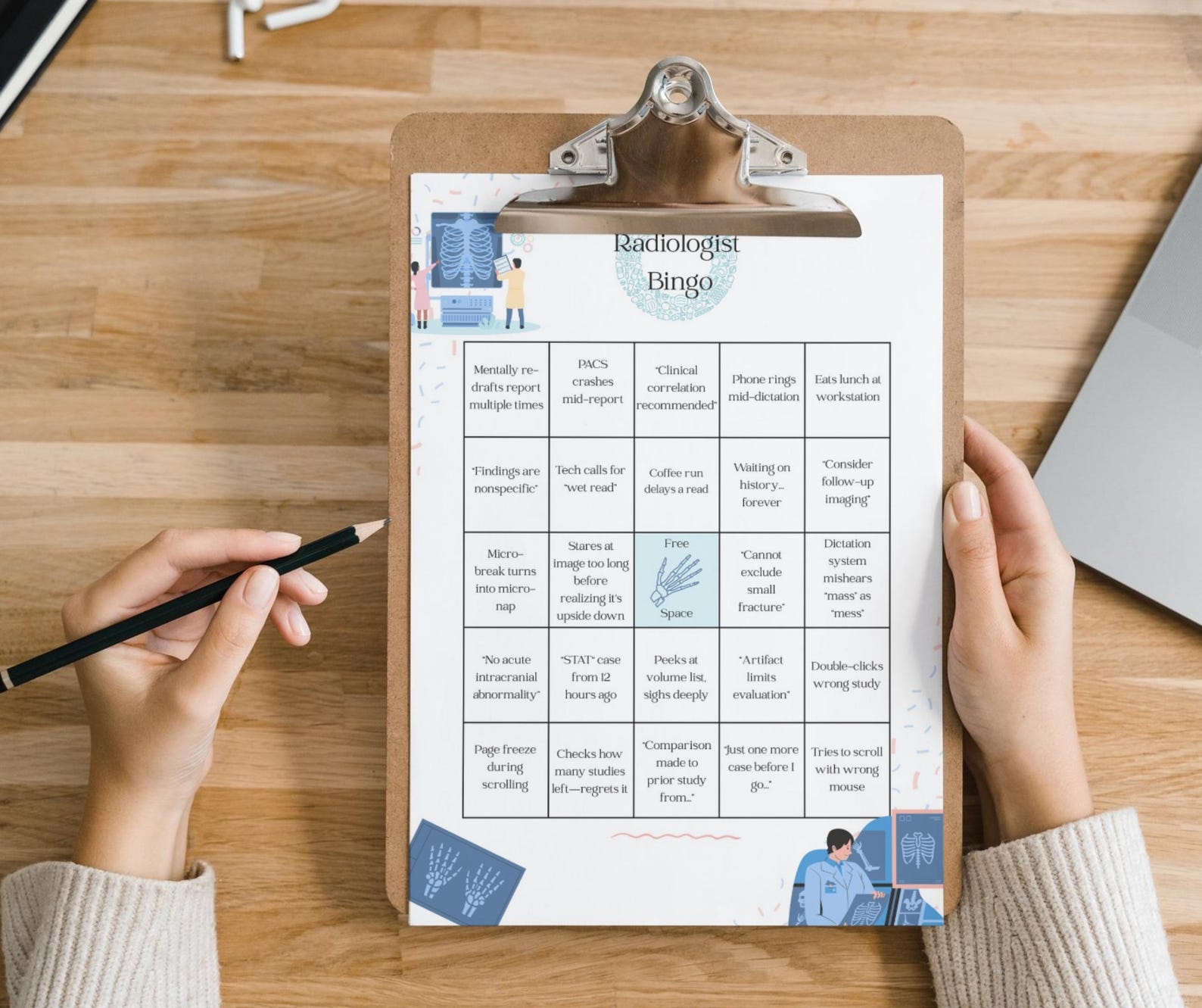 Radiology Bingo Printable PDF | Radiology Week Games | Medical Field ...