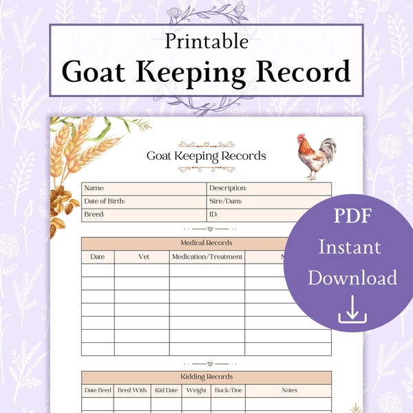 Goat Pdf - Etsy