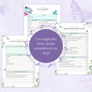 Daily Outfit Planner Printable PDF | Outfit Organizer | Wardrobe ...