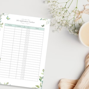 Job Application Tracker Printable PDF | Job Hunt Tracker | Business ...