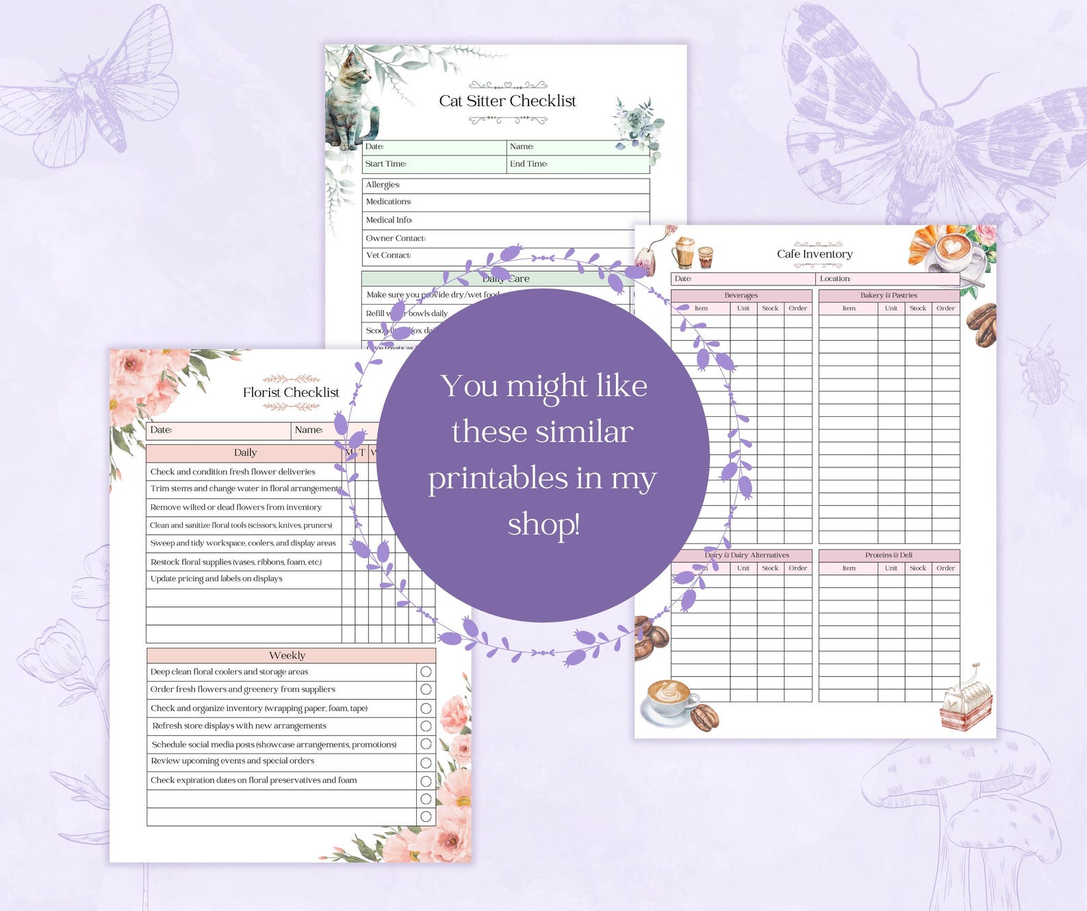 Bakery Inventory Sheet Printable PDF | Inventory Tracker | Supply ...