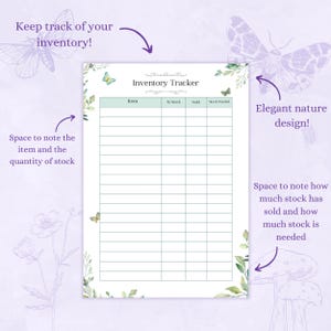 Inventory Tracker and Product Planner Bundle Printable PDF | Project ...