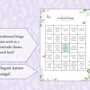 Gratitude Bingo Game Printable PDF | Gratitude Challenge | Grateful ...