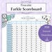 Farkle Scoreboard Printable PDF | Farkle Score Card | Games Tally Sheet ...