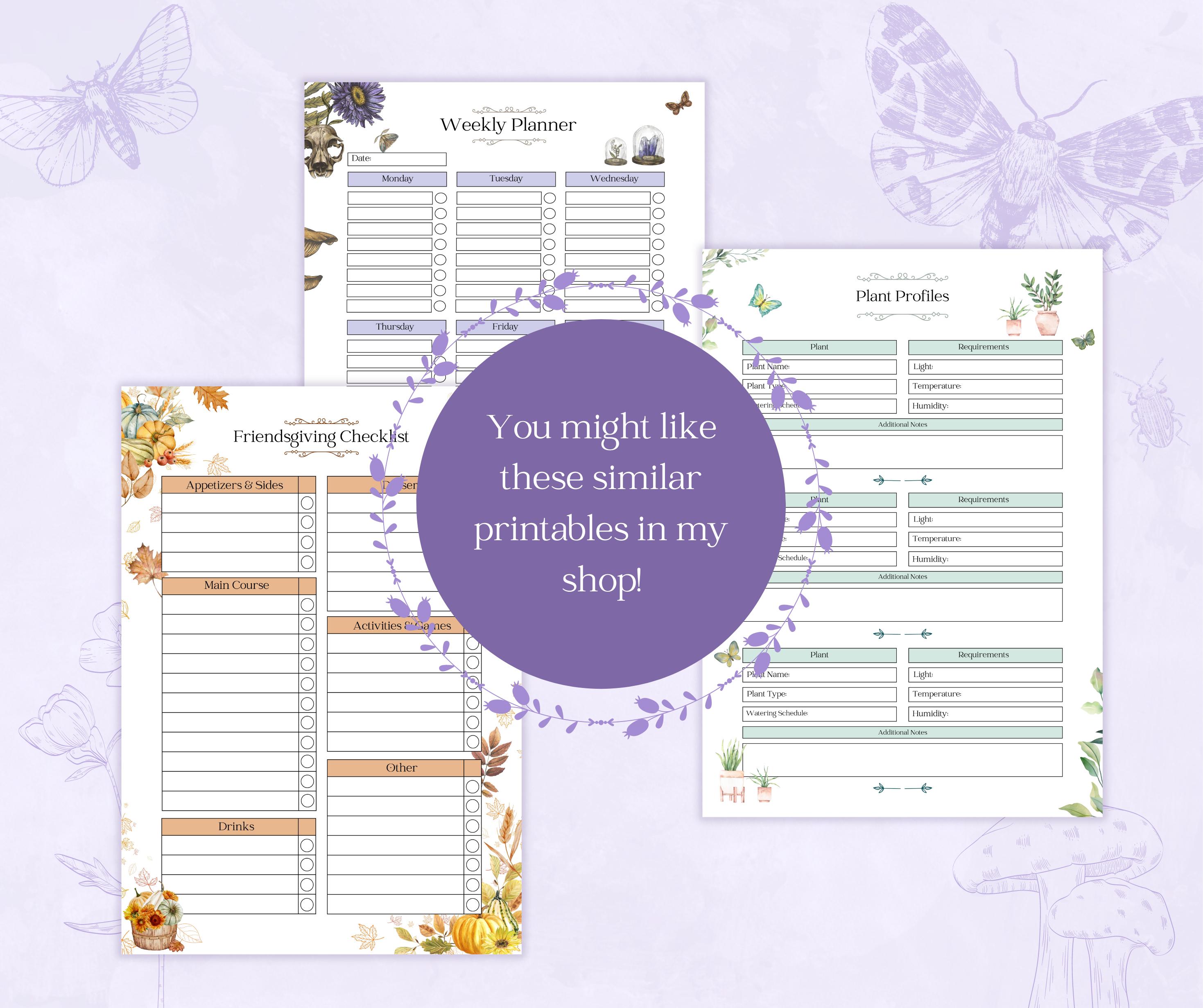 Cozy Gratitude Journal Printable PDF Self Reflection Wellness Journal ...