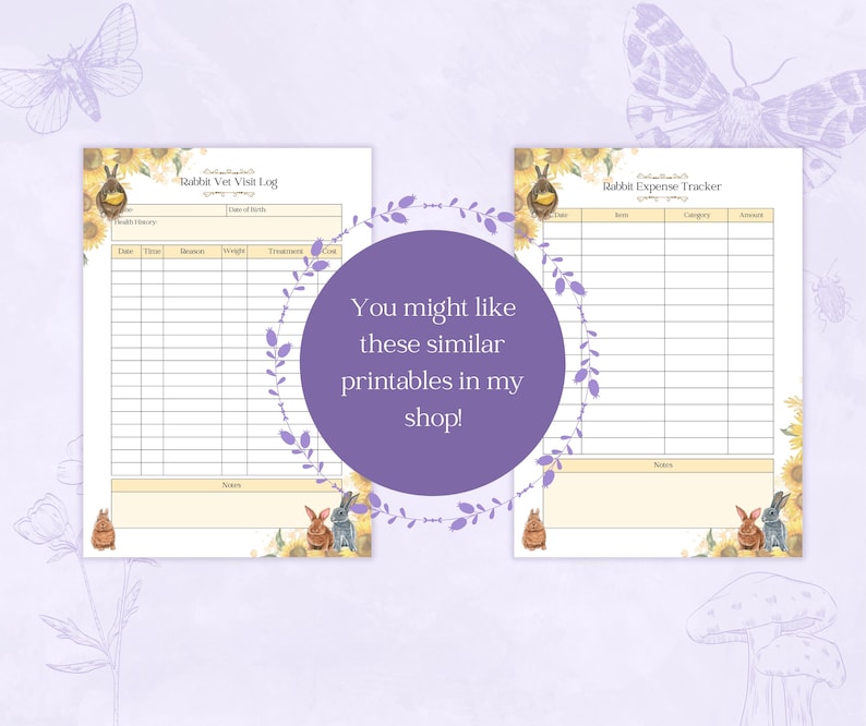 Rabbit Breeding Record Printable PDF | Rabbitry Log | Homestead Rabbits ...