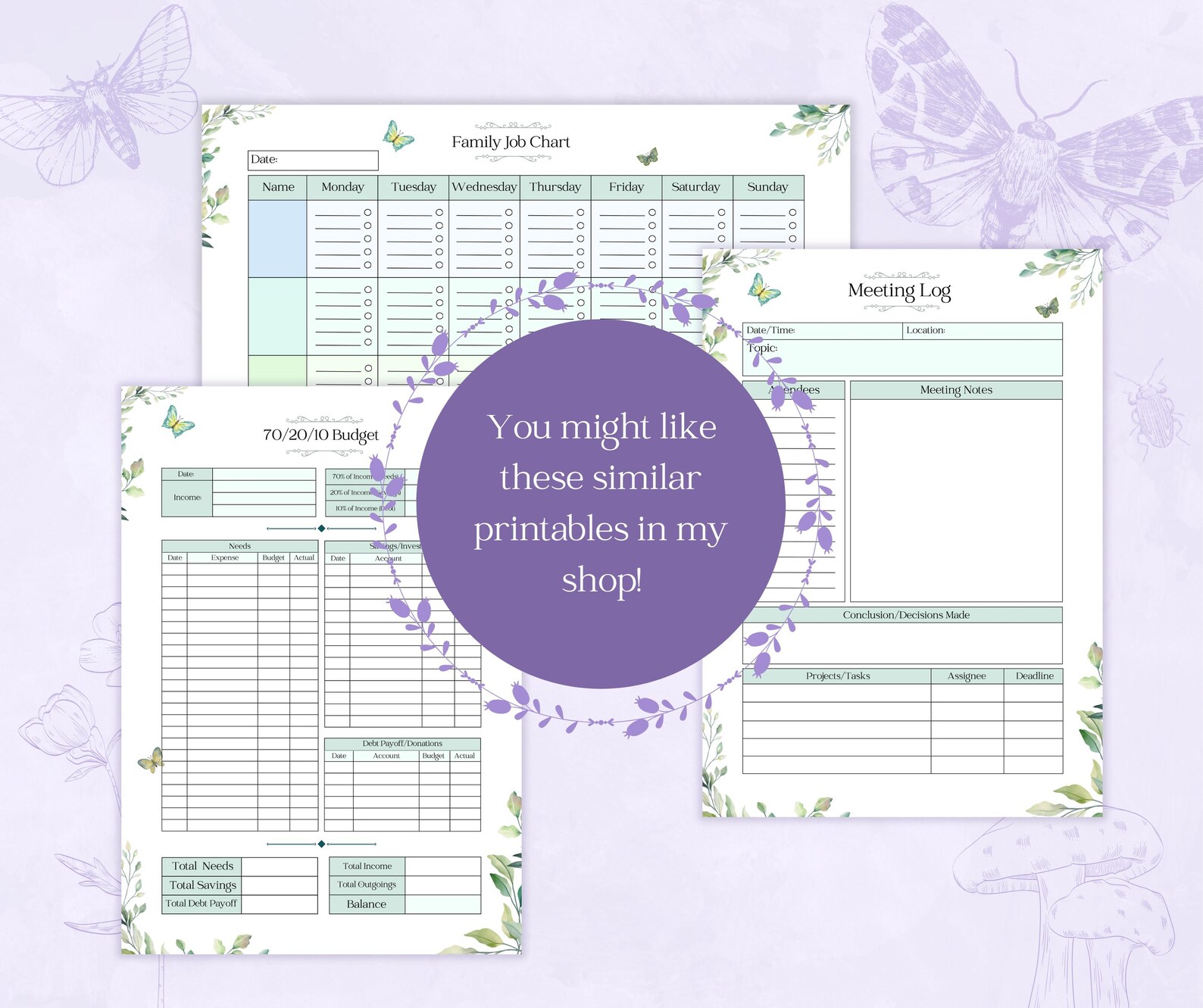 30 60 90 Day Plan Bundle Printable PDF | Task Tracker | Project ...