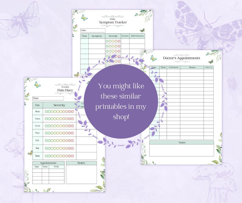 Hemophilia Tracker Printable PDF | Haemophilia Log | Hemophilia Symptom ...