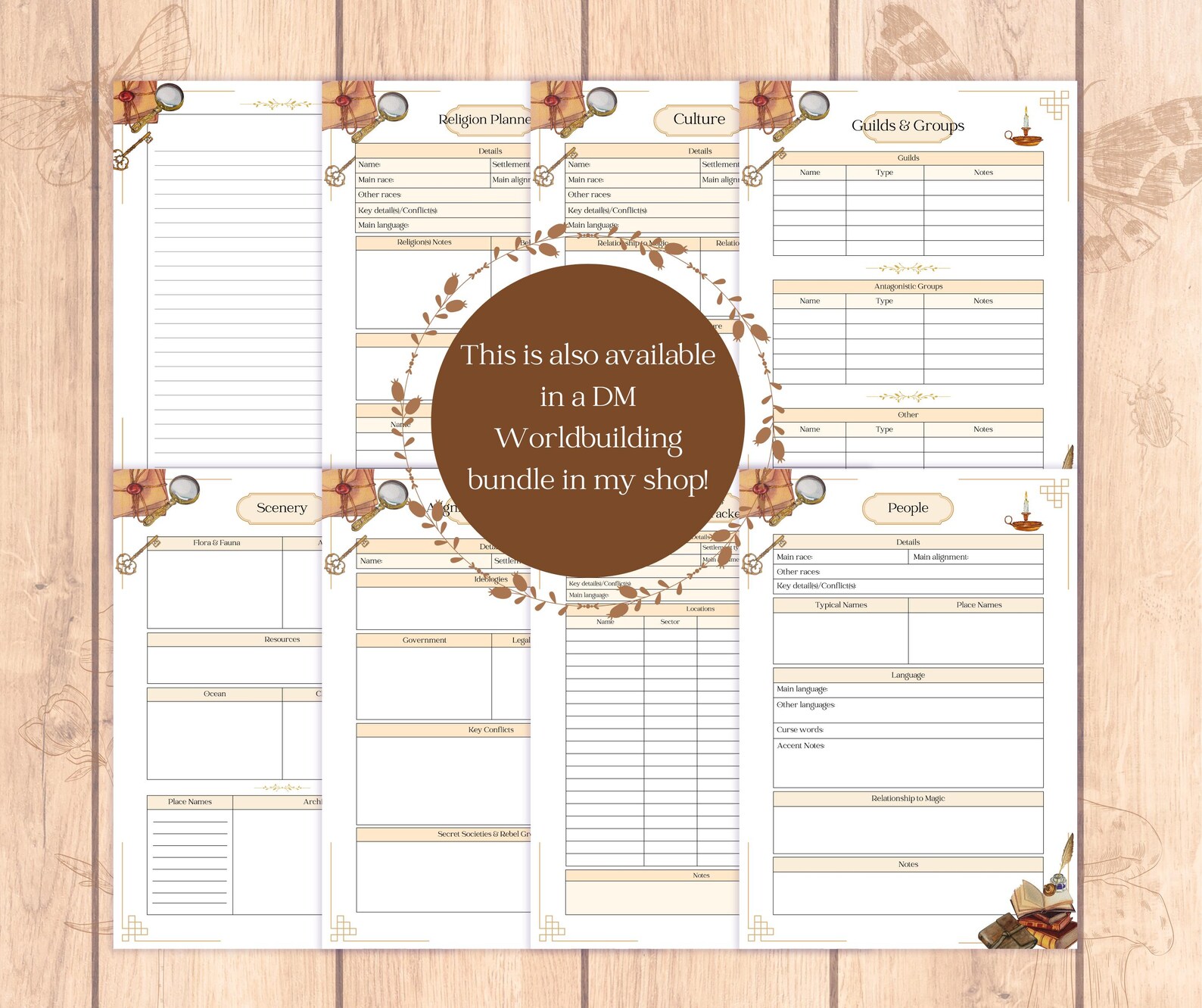 DM Worldbuilding; Culture Printable PDF | DM Starter Kit | Dnd Campaign ...