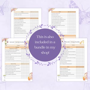 Bartender Opening Checklist Printable PDF | Bar Forms | Bar Record ...