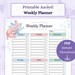 Axolotl Weekly Planner Printable PDF Task Tracker Weekly Axolotl Diary ...