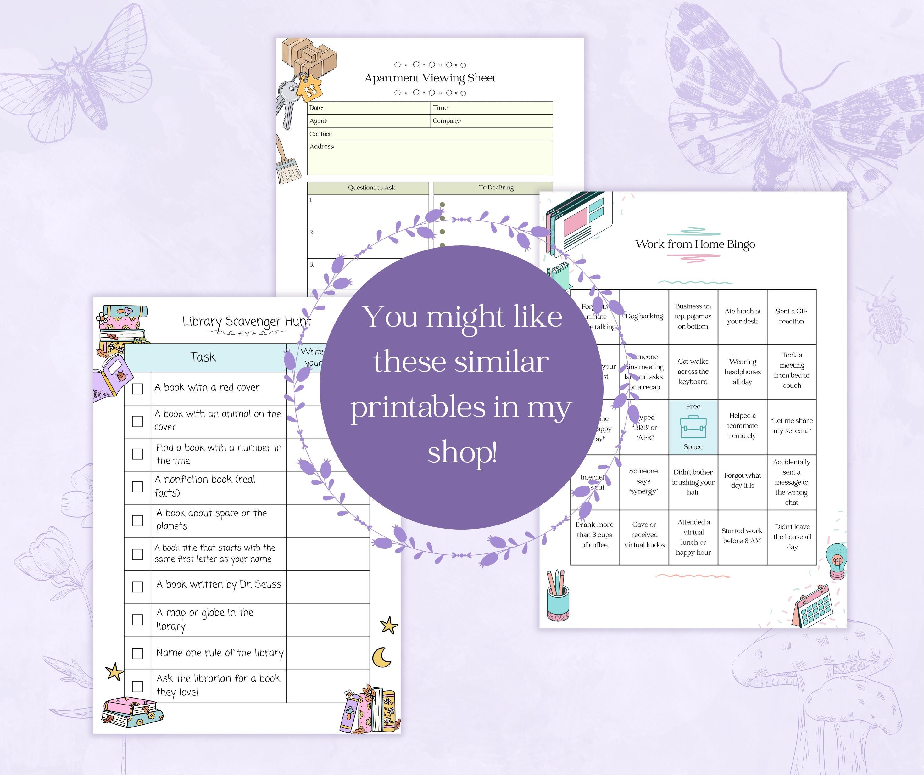 Librarian Forms Bundle Printable PDF | Library Management Form Pack ...