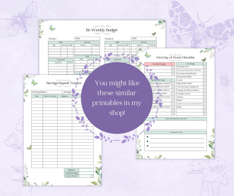 Cash Stuffing Tracker Printable PDF | Expense Tracker Envelope Stuffing ...