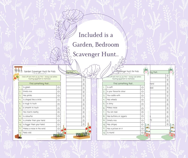 Home Scavenger Hunt Bundle for Kids Printable PDF, Indoor Scavenger ...