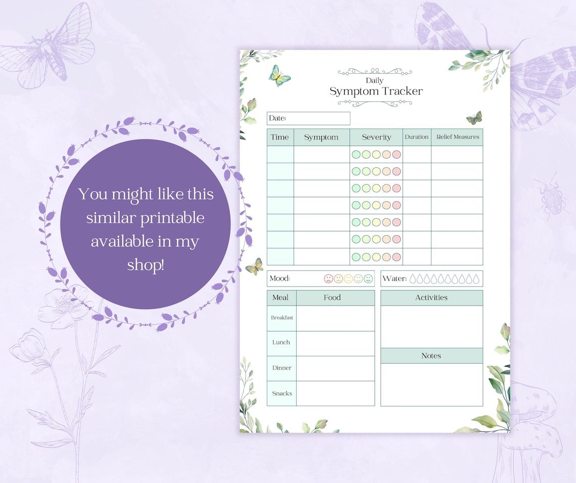 Seizure Tracker Printable PDF | Epilepsy Log | Seizure Log | Medical ...