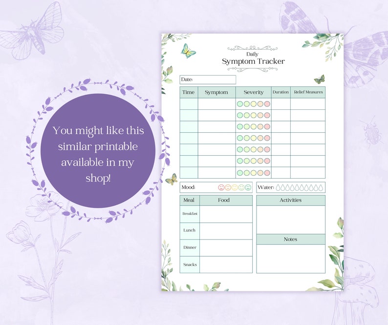 Seizure Tracker Printable PDF | Epilepsy Log | Seizure Log | Medical ...