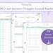 OCD and Intrusive Thoughts Journal Bundle Printable PDF | OCD Tracker ...