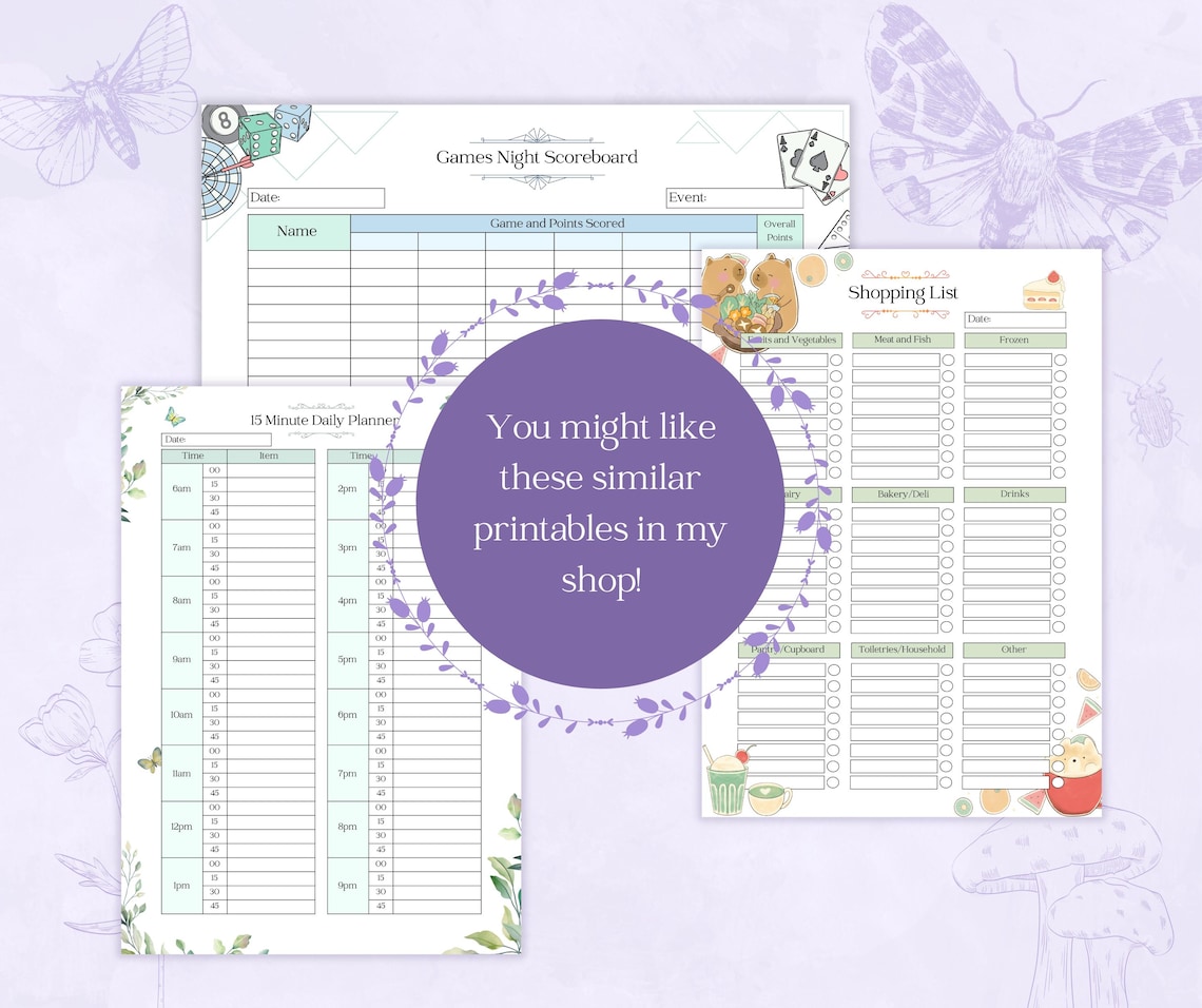 Employee Tip Tracker Printable PDF | Server Tip Tracker | Wait Tip ...