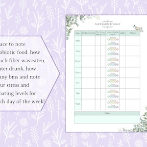 Gut Health Tracker Printable PDF | Digestion Tracker | Gut Health ...