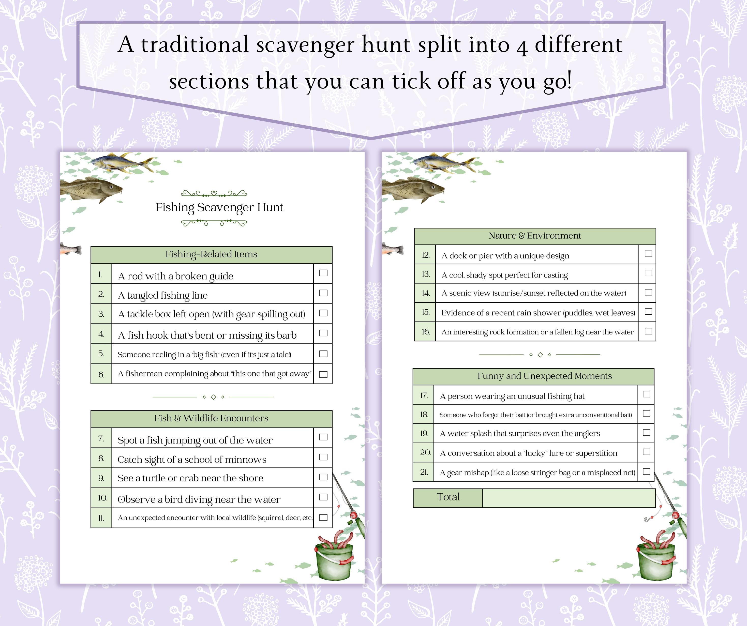 Fishing Trip Bundle Printable PDF | Fishing Diary Sheet | Fishing ...