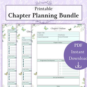 Chapter Planning Bundle Printable PDF | Chapter Summary | Chapter ...