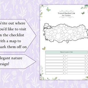 Turkey Travel Bucket List Printable PDF | Vacation Trip to Turkey ...