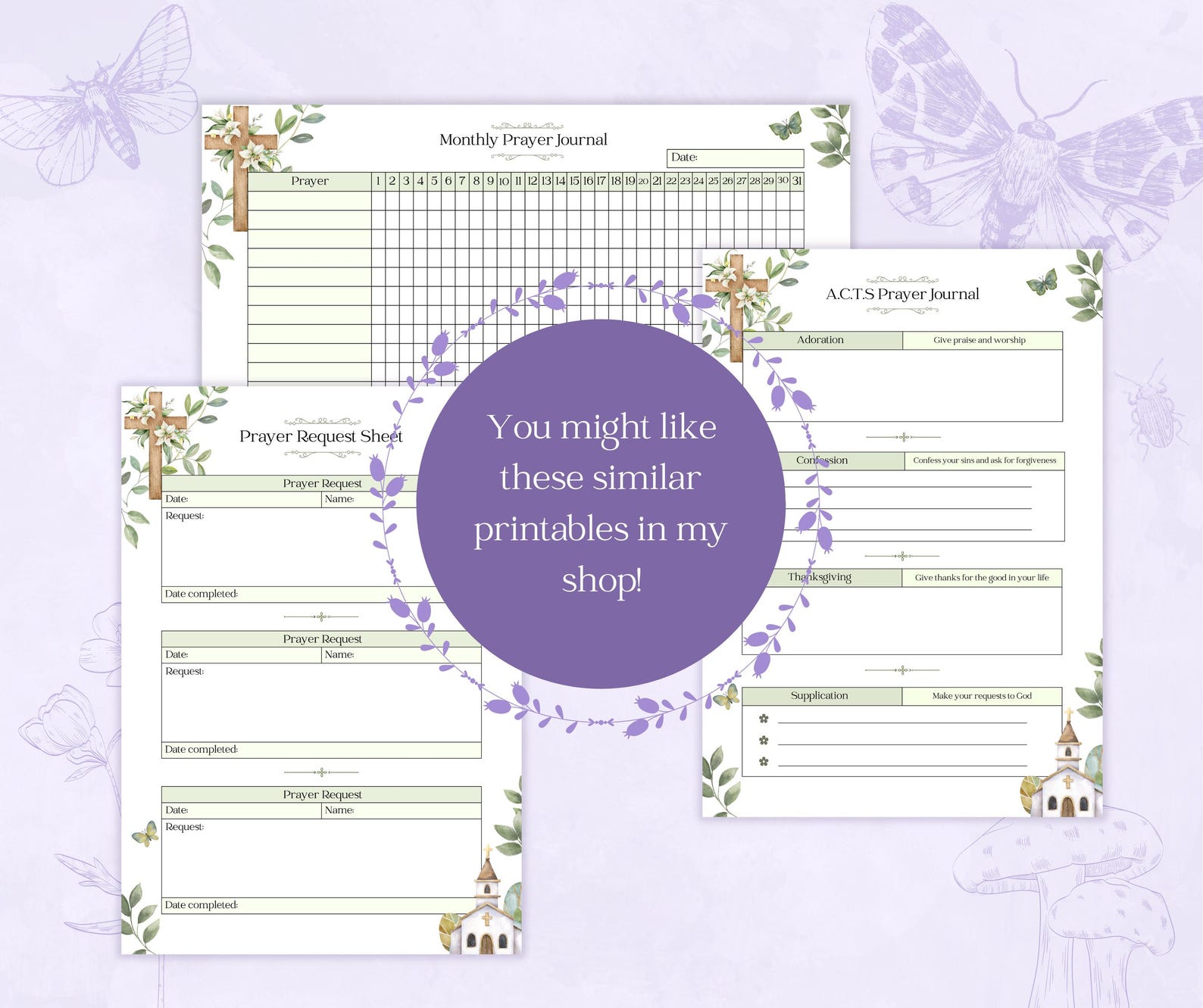 Weekly Prayer List Printable PDF | Weekly Prayer Journal | Prayer ...