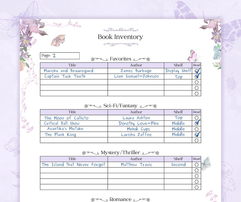 Book Tracker Bundle Printable PDF | Reading Journal | Reading Tracker ...