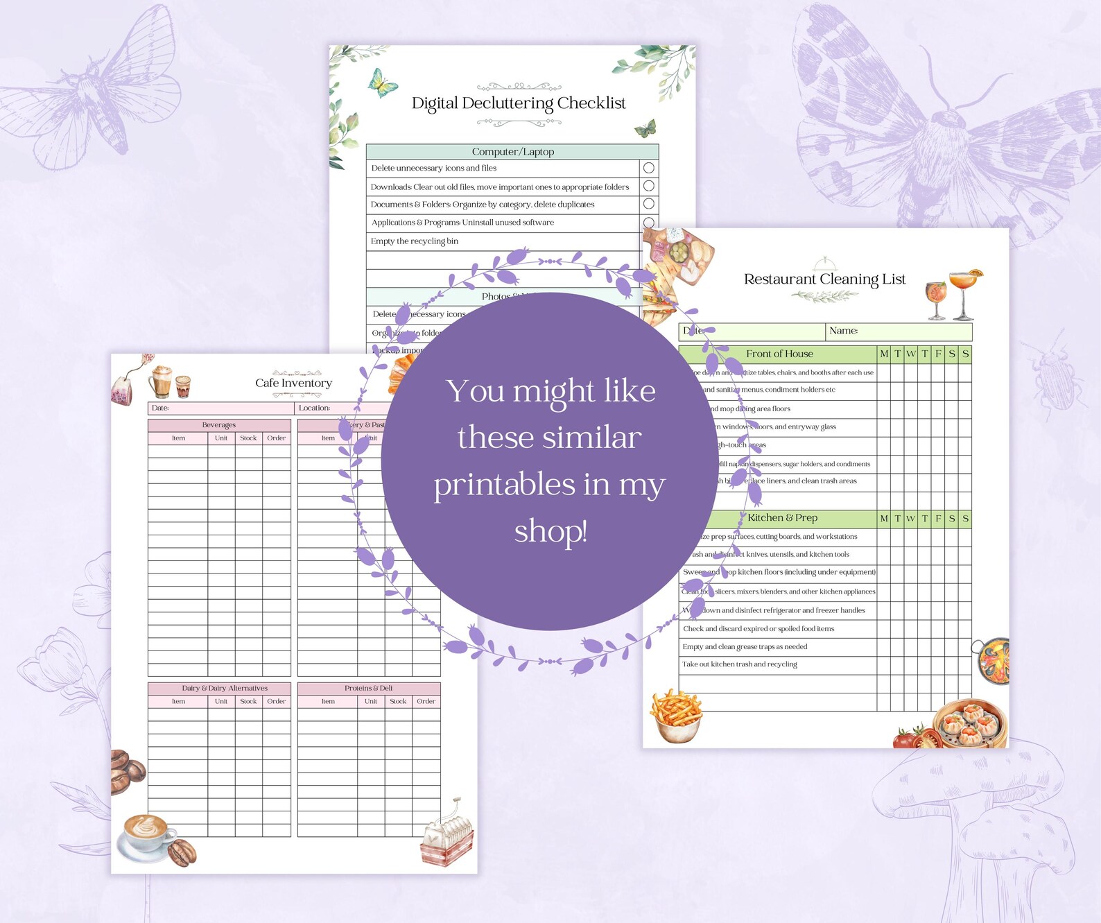 Florist Checklist Printable PDF | Flower Shop Log | Floristry Tracker ...