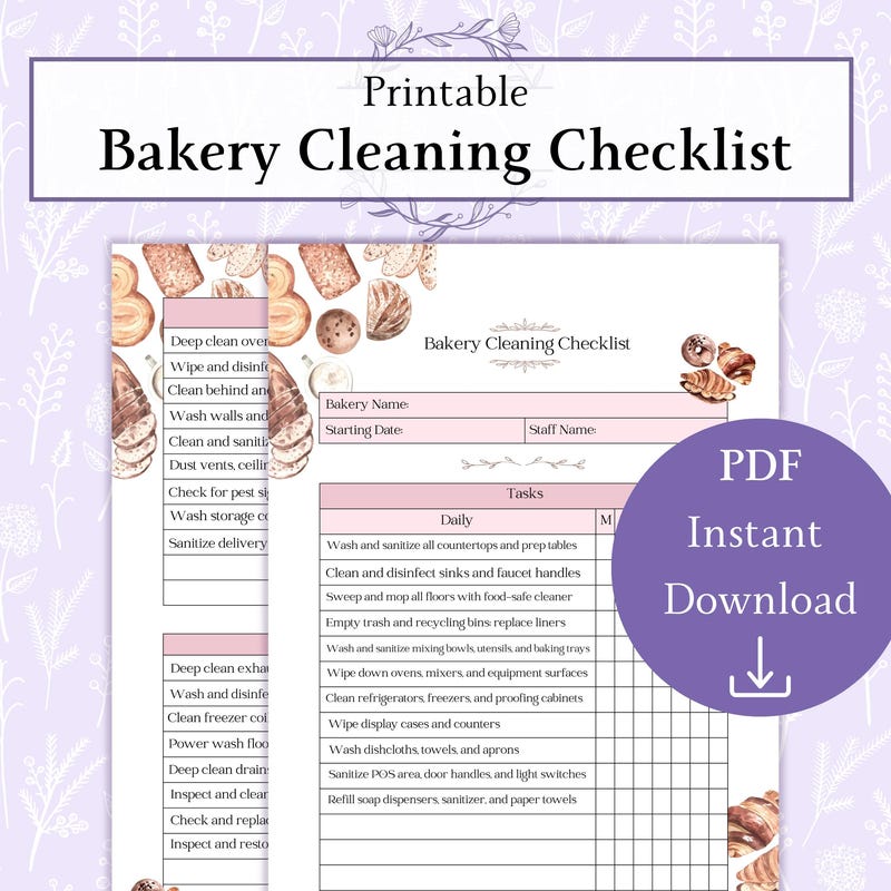 Cleaning Schedule - Etsy UK