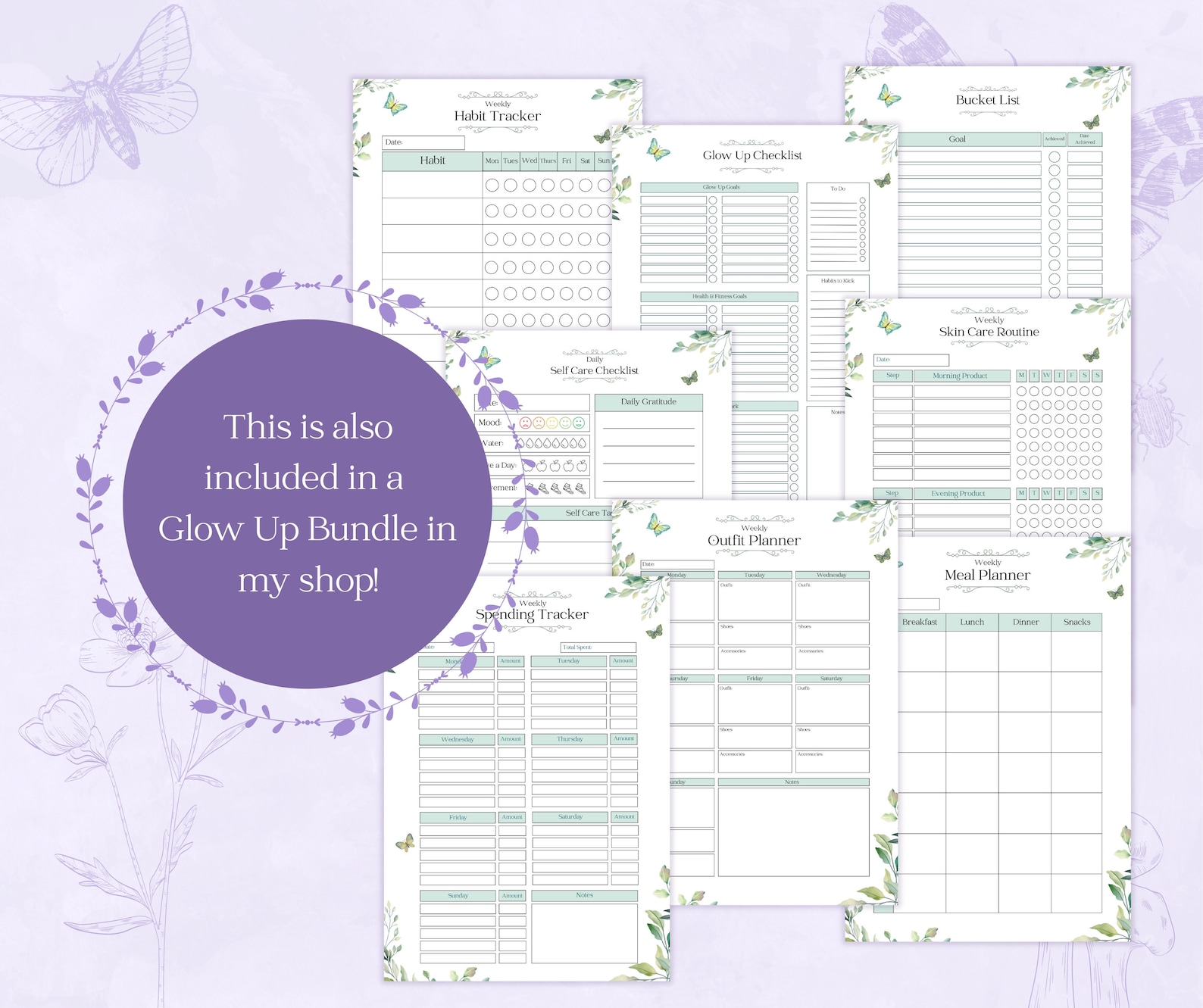 Weekly Habit Tracker Printable PDF | Weekly Habit Checklist | Habit Log ...