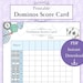 Dominos Score Card Printable PDF | Dominoes Score Board | Dominos Tally ...