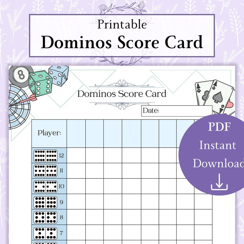Dominoes With Score Board - Etsy