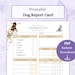 Dog Report Card Printable PDF | Dog Sitter Report Card Sheet | Puppy ...
